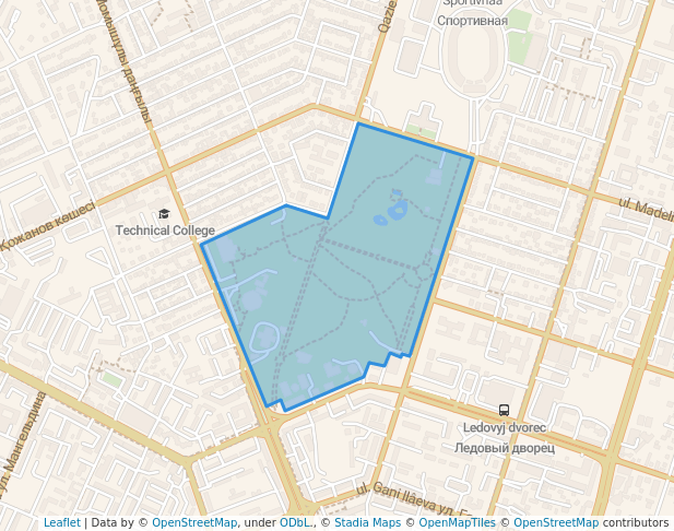 парк им. Абая in Shymkent | Map and Routes