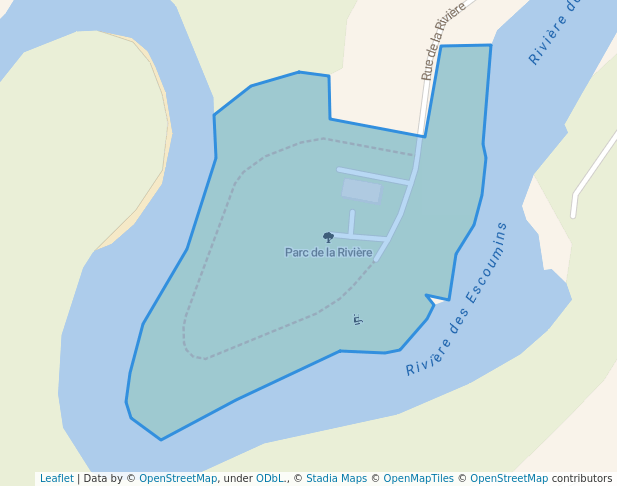 Parc de la Rivière in Les Escoumins | Map and Routes
