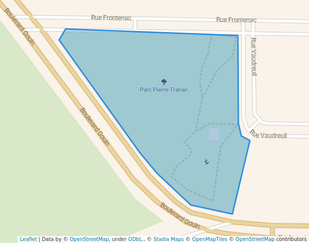 Parc Pierre-Trahan in Saint-Jean-sur-Richelieu | Map and Routes