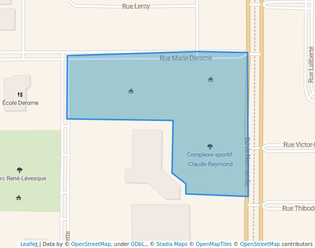 Complexe-sportif-Claude-Raymond in Saint-Jean-sur-Richelieu | Map and ...