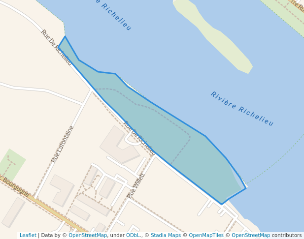 Parc des Rapides in Chambly | Map and Routes