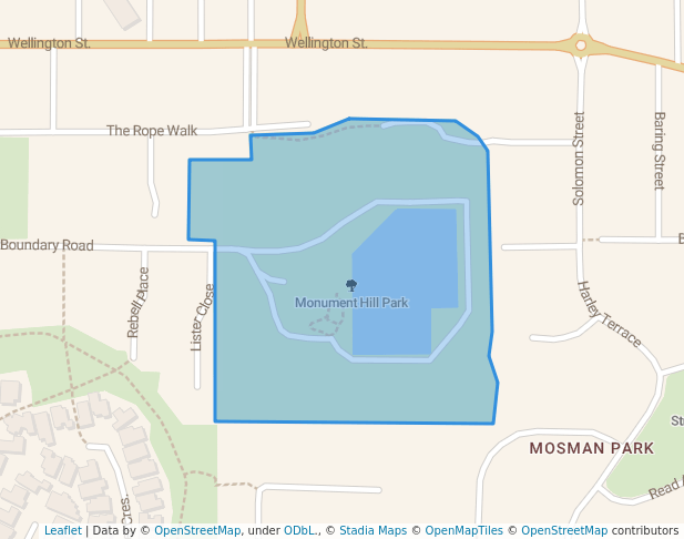 Monument Hill Park in Mosman Park | Map and Routes