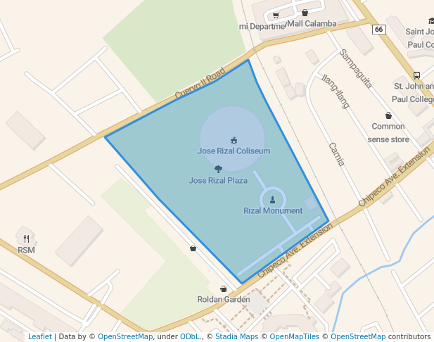 The Plaza in Calamba | Map and Routes