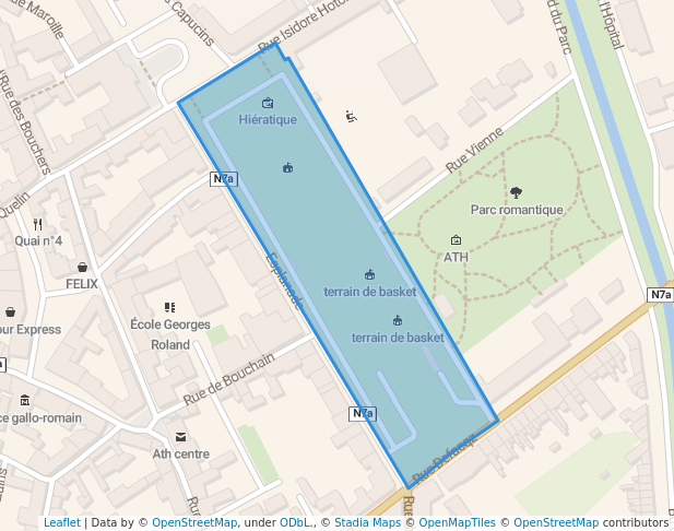 Esplanade in Ath | Map and Routes