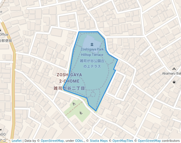 Zoshigaya Park in Toshima City | Map and Routes