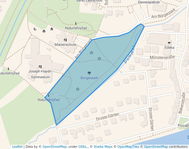 Bürgerpark in Senden | Map and Routes