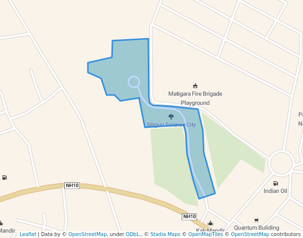 Siliguri Science City in Matigara | Map and Routes