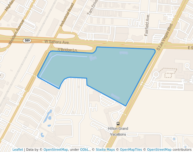 Las Vegas Festival Grounds in Las Vegas | Map and Routes