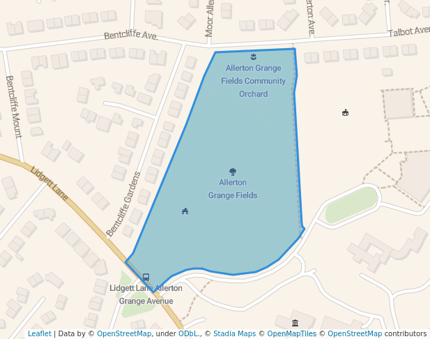 Allerton Grange Fields in Leeds | Map and Routes