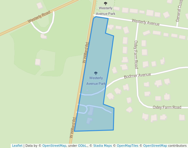 Westerly Avenue Park in Poolesville | Map and Routes