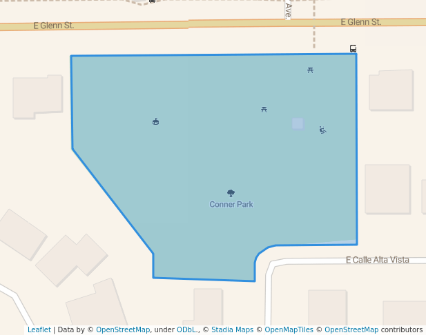 Conner Park in Tucson | Map and Routes
