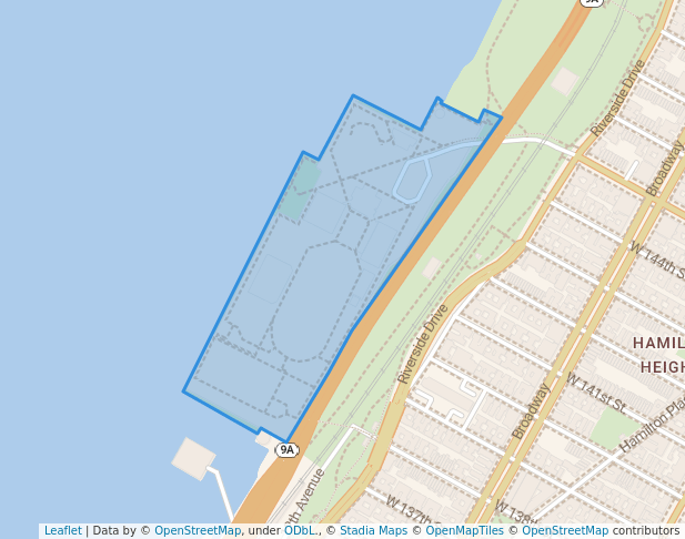 Riverbank State Park in New York | Map and Routes