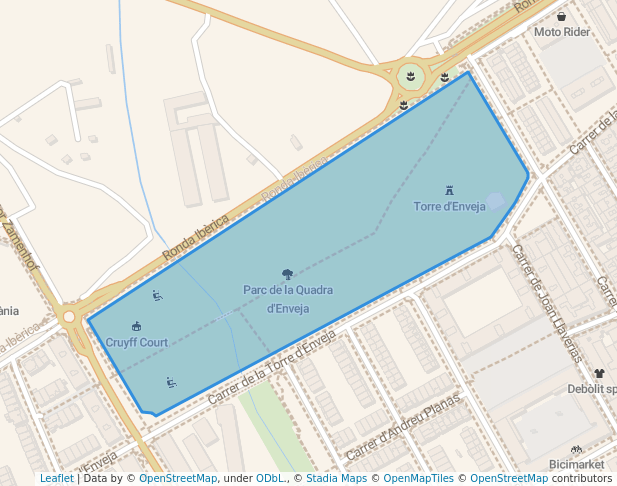 Parc de la Quadra d'Enveja in Vilanova i la Geltrú | Map and Routes