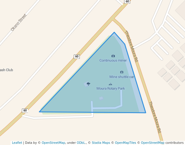 Moura Rotary Park in Moura | Map and Routes