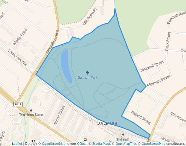 Dalmuir Park in Clydebank | Map and Routes