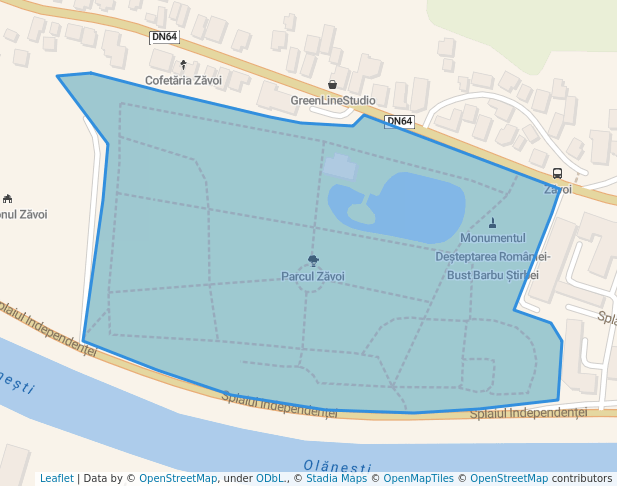 Parcul Zăvoi in Râmnicu Vâlcea | Map and Routes