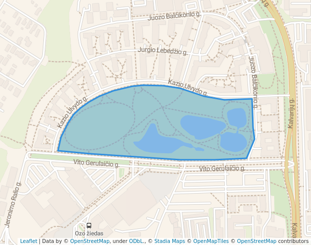 Ozo parkas in Vilnius | Map and Routes