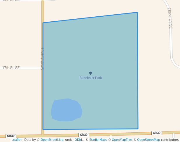 Buecksler Park in Owatonna | Map and Routes