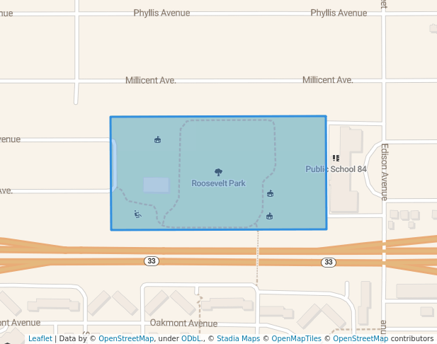 Roosevelt Park in Buffalo | Map and Routes