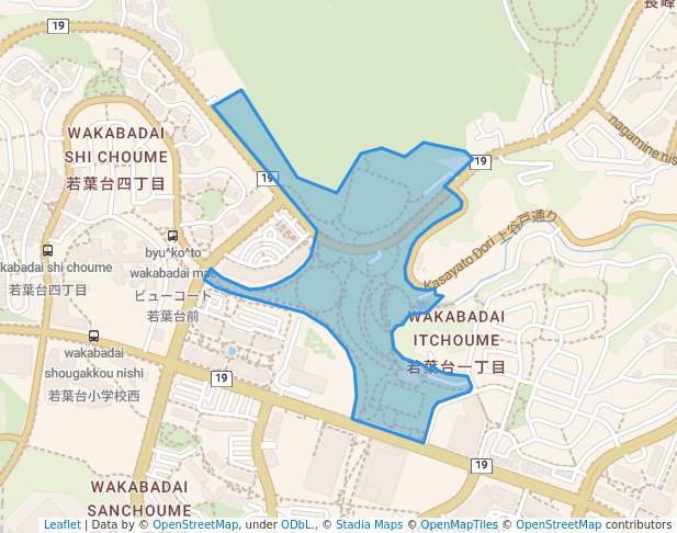 若葉台公園 in Inagi | Map and Routes