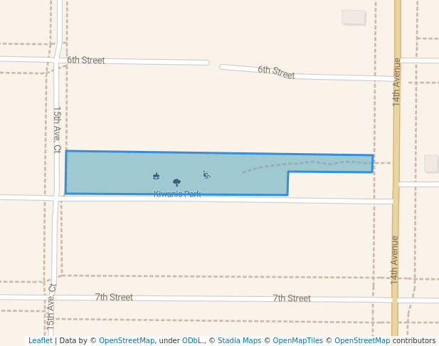Kiwanis Park in Greeley | Map and Routes