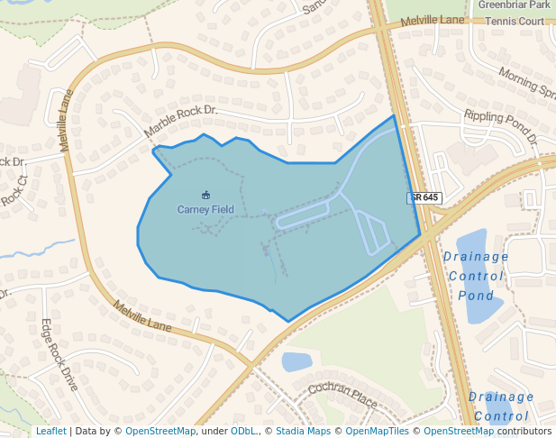 Poplar Tree Park in Fairfax | Map and Routes