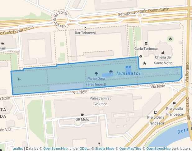 Parco Dora (area Ingest) in Torino | Map and Routes