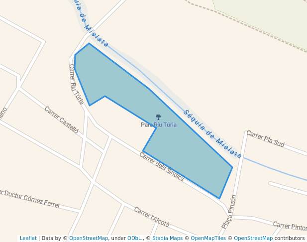 Parc Riu Túria in Quart de Poblet | Map and Routes