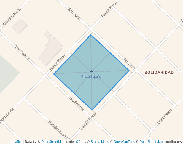 Plaza España in FRB | Map and Routes