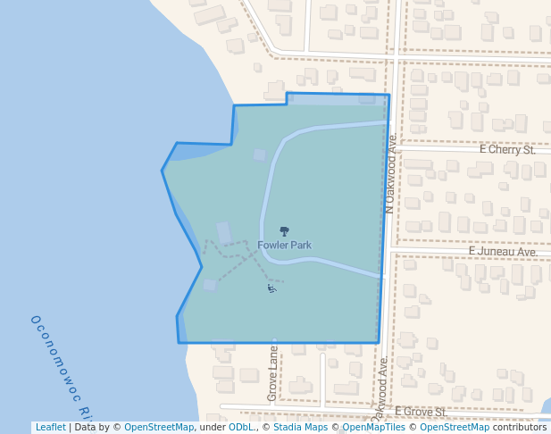 Fowler Park in Oconomowoc | Map and Routes