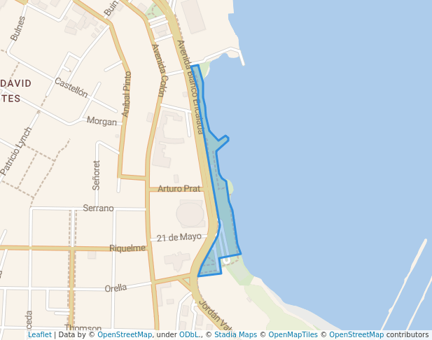 Paseo Costanera Talcahuano in Concepción | Map and Routes