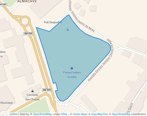 Parque Isidoro Guedes in Lamego | Map and Routes