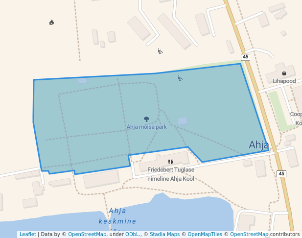 Ahja mõisa park in Ahja | Map and Routes