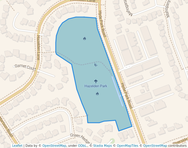 Hazelden Park in London | Map and Routes