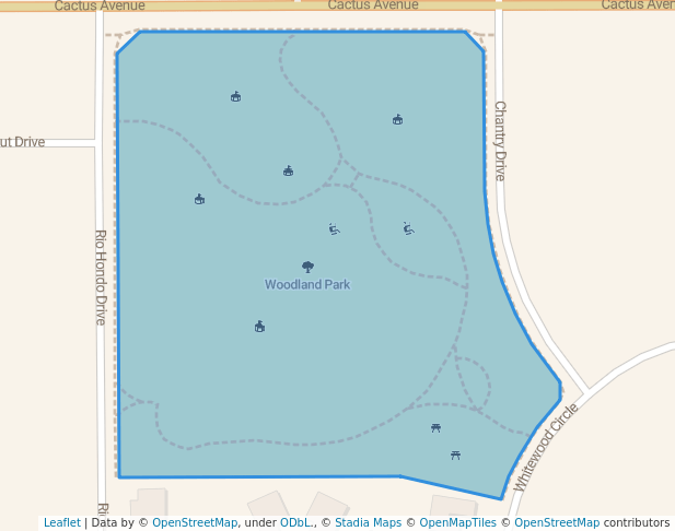 Woodland Park in Moreno Valley | Map and Routes
