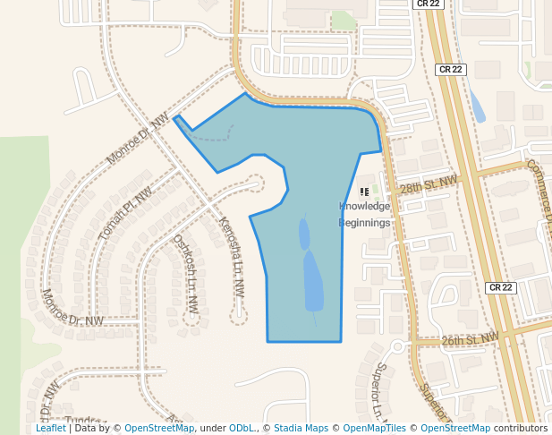 Badger Ridge Park in Rochester | Map and Routes