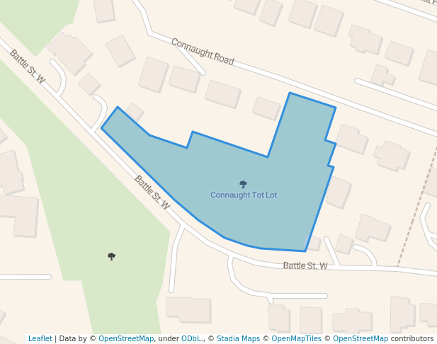 Connaught Tot Lot in Kamloops | Map and Routes