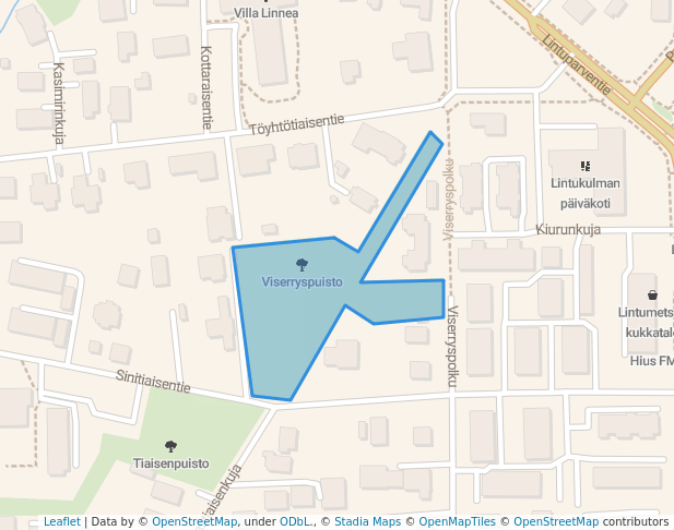 Viserryspuisto in Esbo | Map and Routes