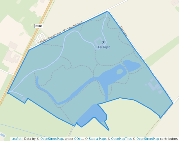 Kasteeldomein Ter Rijst in Pepingen | Map and Routes