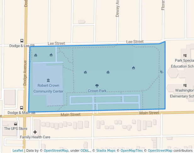 Crown Park in Evanston | Map and Routes
