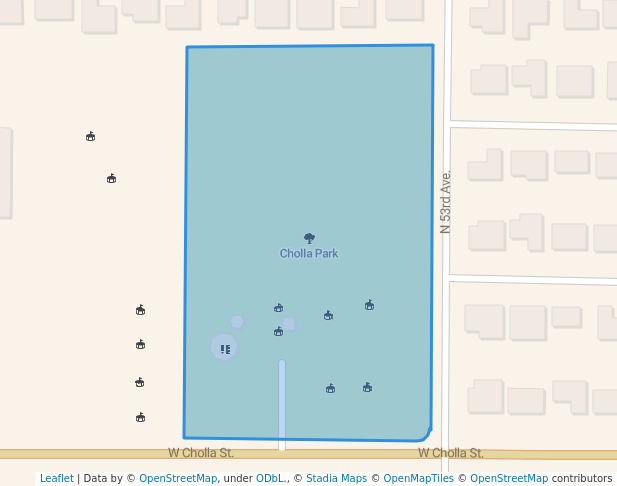 Cholla Park in Glendale | Map and Routes