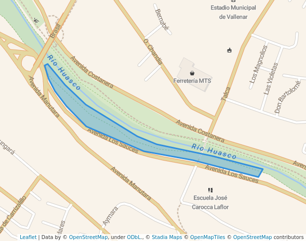 Paseo Ribereño Vallenar in Vallenar | Map and Routes