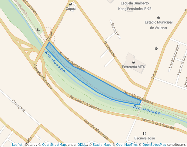 Paseo Ribereño Vallenar in Vallenar | Map and Routes
