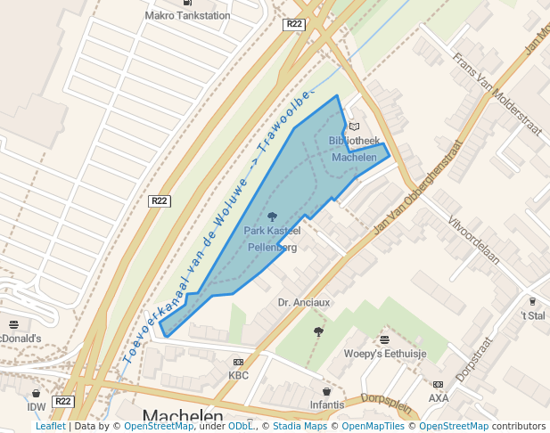 Park Kasteel Pellenberg in Machelen | Map and Routes