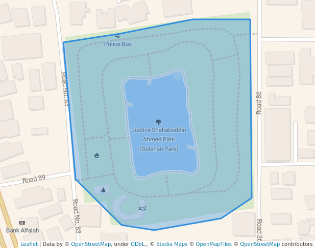 Justice Shahabuddin Park (Gulshan Park) in Dhaka | Map and Routes