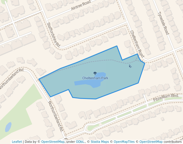 Cheltenham Park in London | Map and Routes