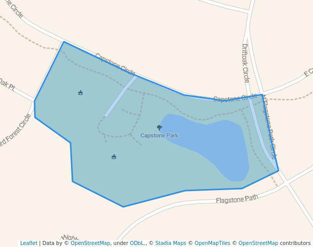 Capstone Park in The Woodlands | Map and Routes
