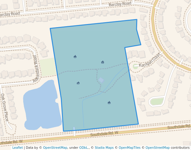 Southwest Optimist Park in London | Map and Routes