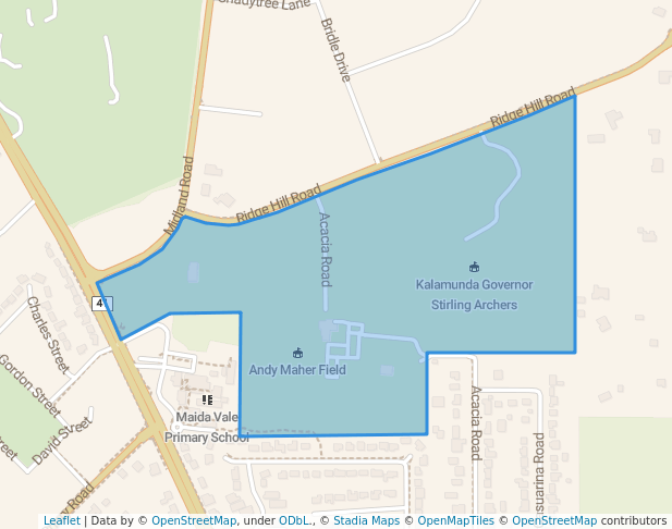 Maida Vale Recreation Reserve in Maida Vale | Map and Routes