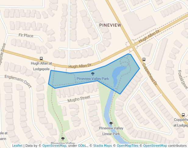 Pineview Valley Park in Kamloops | Map and Routes